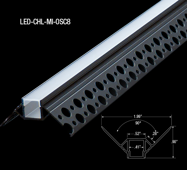 Straight LED Tape Mud In Channels | GM Lighting LLC