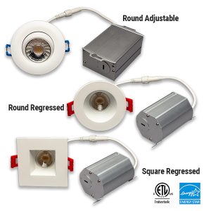 120V MicroTask3 Mini IC Rated Recessed LED Downlight | GM Lighting LLC